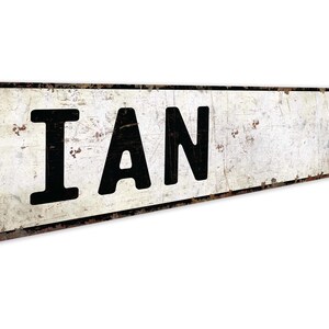 Ian Name Sign - Kids Room Door Sign - Boys Room Sign - Custom Name Sign ...