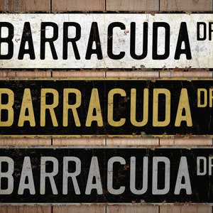 Barracuda - Barracuda Sign - Barracuda Decor - Vintage Style Sign ...