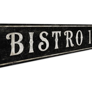 Custom Bistro Sign - Bistro Cafe Sign - Vintage Style Sign - Bistro ...