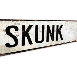 Skunk - Skunk Sign - Skunk Decor - Skunk Lover Gift - Custom Street ...