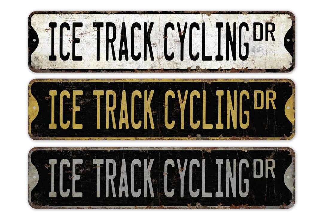 Ice Track Cycling - Track Cycling Sign - Cycling Game - Custom Track ...