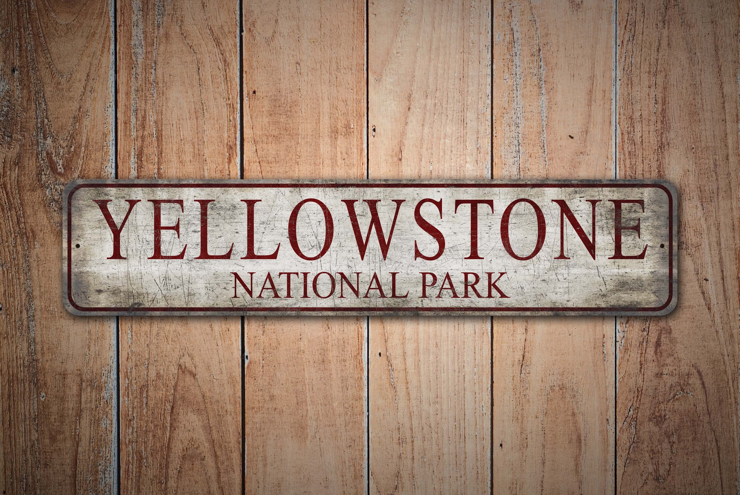 Custom National Park Sign - Custom Park Sign - Vintage Style Sign ...