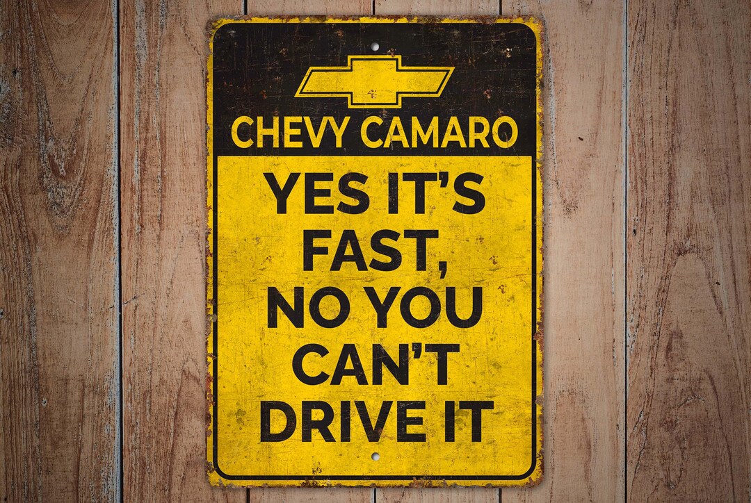 Chevy Sign - Fast Car Sign - Chevy Car Decor - Car Show Sign - Vintage ...