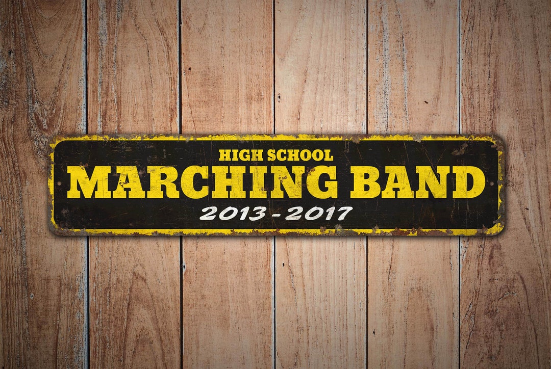 Highschool Marching Band - Marching Band Sign - Marching Band Decor ...