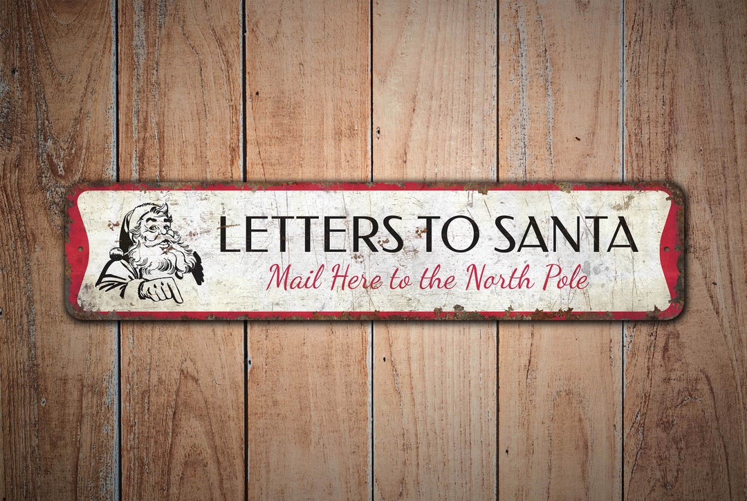 Letters to Santa Sign - Christmas Decor - Christmas Sign - Letters to ...