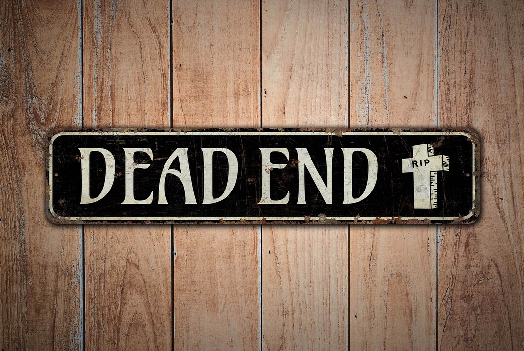 Dead End Dead End Sign Dead End Decor Halloween Sign Halloween Decor ...