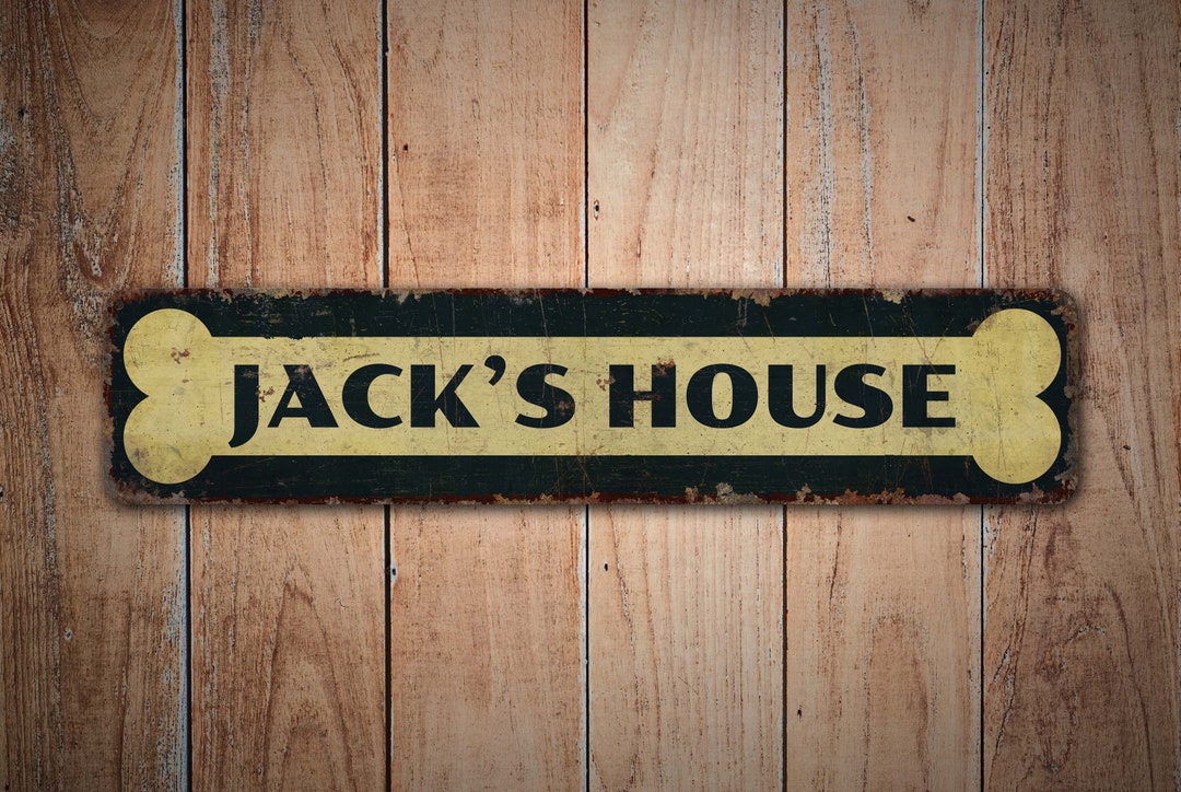 Dog House - Dog House Sign - Custom Dog House - Jacks House Sign ...