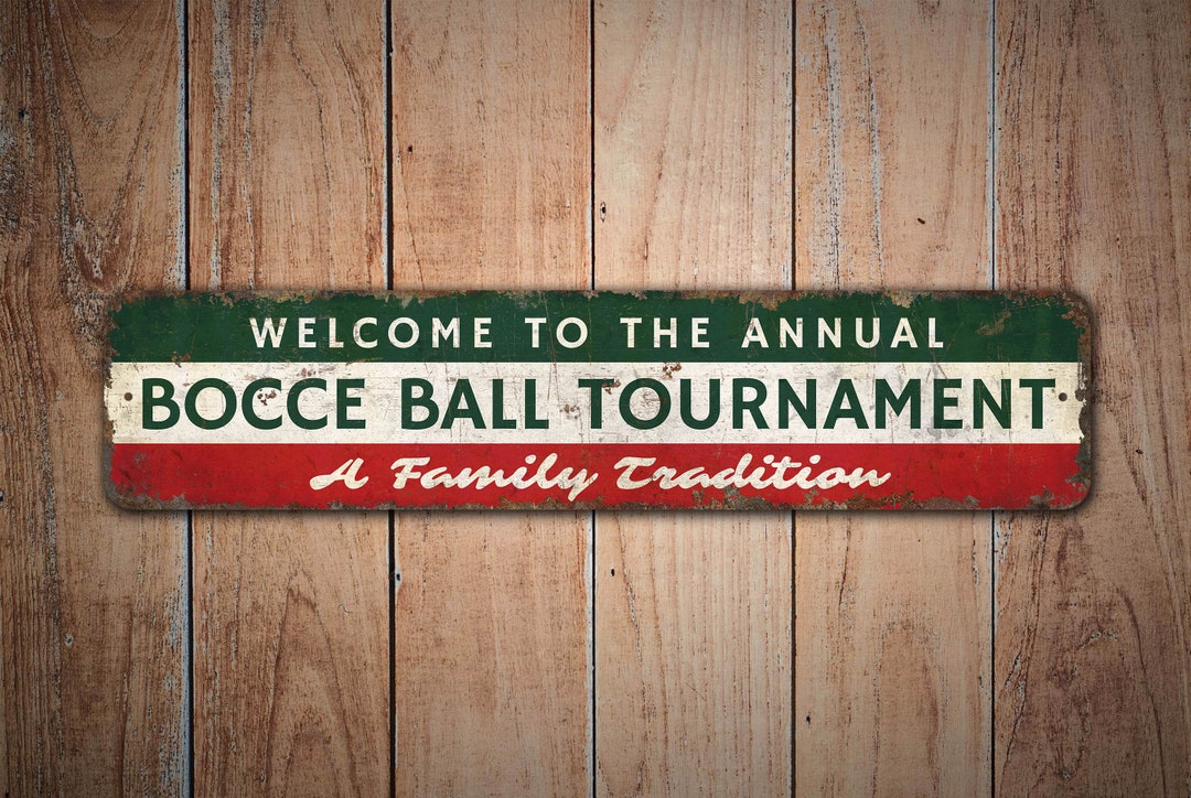 Bocce Ball Tournament Sign - Tournament Sign - Sports Tournament ...