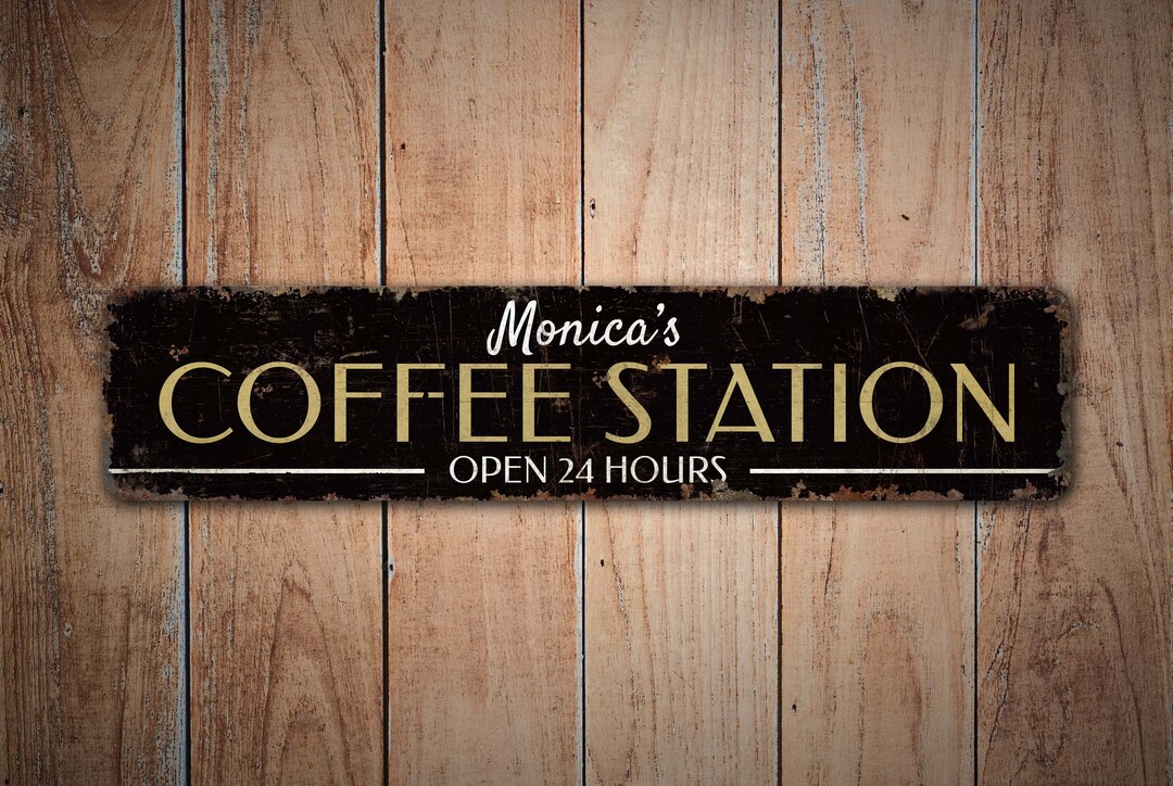 Coffee Station - Coffee Shop Sign - Coffee Shop Decor - Coffee Bar ...