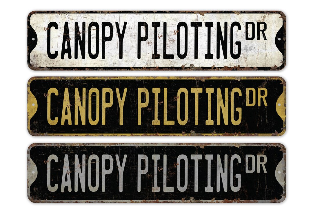 Canopy Piloting - Canopy Piloting Sign - Canopy Piloting Game ...