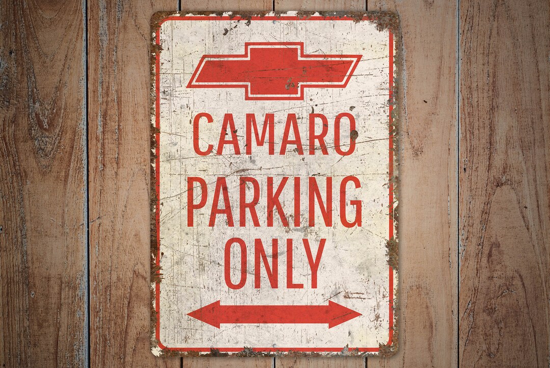 Chevy Parking Only - Camaro Parking Sign - Chevy Parking Sign - Parking ...