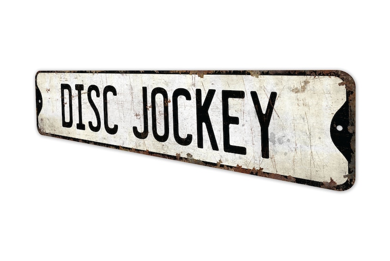 Disc Jockey Disc Jockey Sign Vintage Style Sign Disc - Etsy