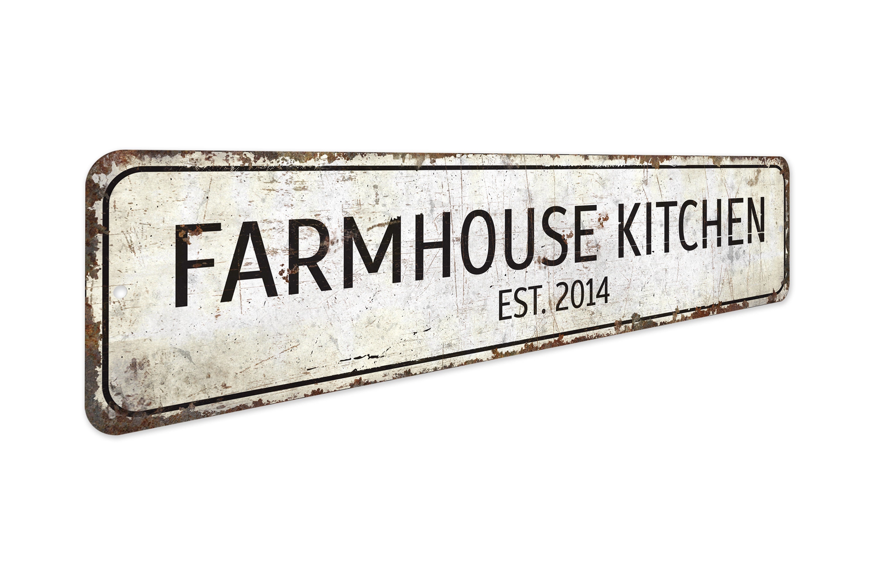Farm House Kitchen - Farm House Sign - Kitchen EST Date - Vintage Style ...