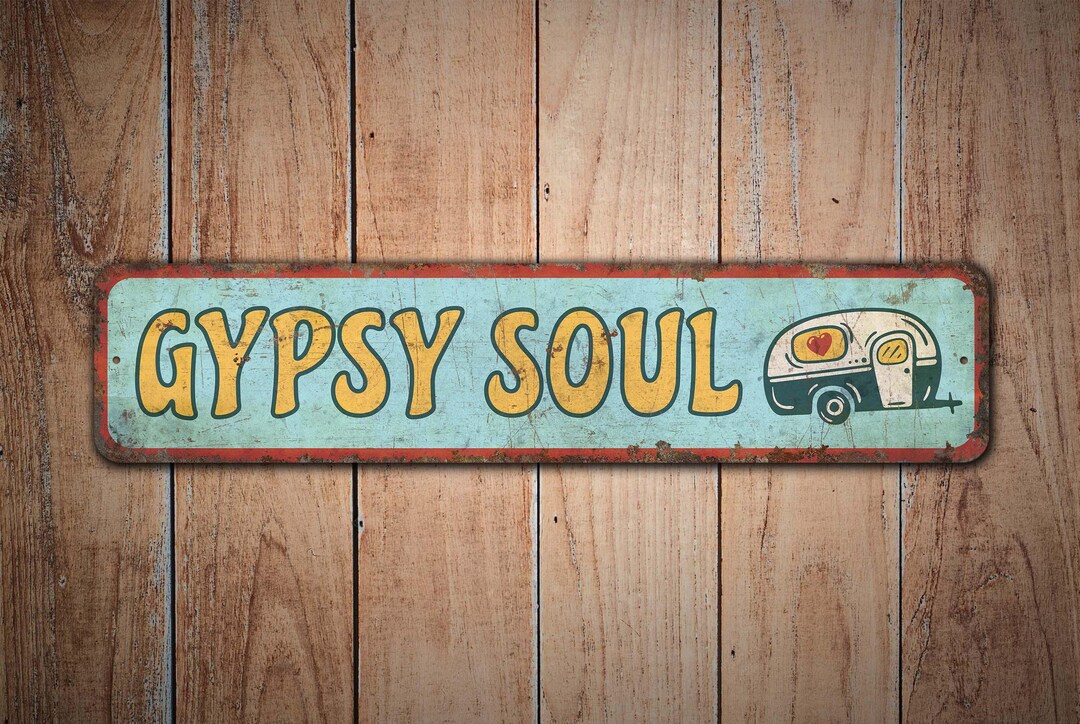 Gypsy Soul Sign Cabin Decor Camp Sign Camp Decor Camp Lover Gift ...