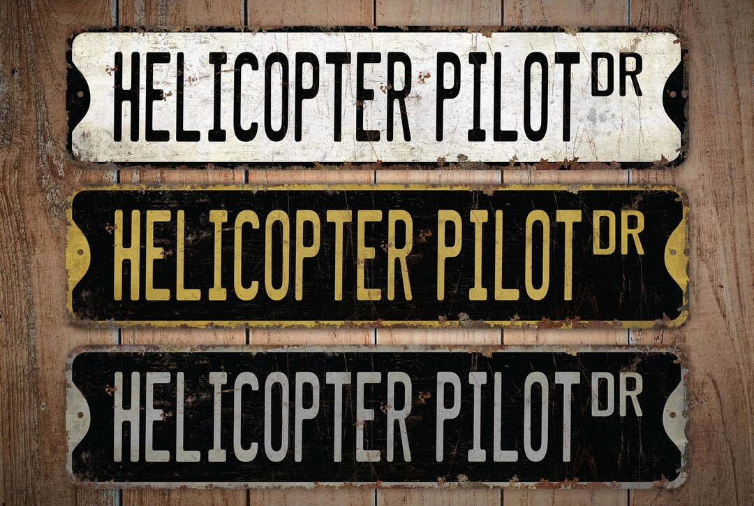 Helicopter Pilot - Helicopter Pilot Sign - Helicopter Pilot Decor ...