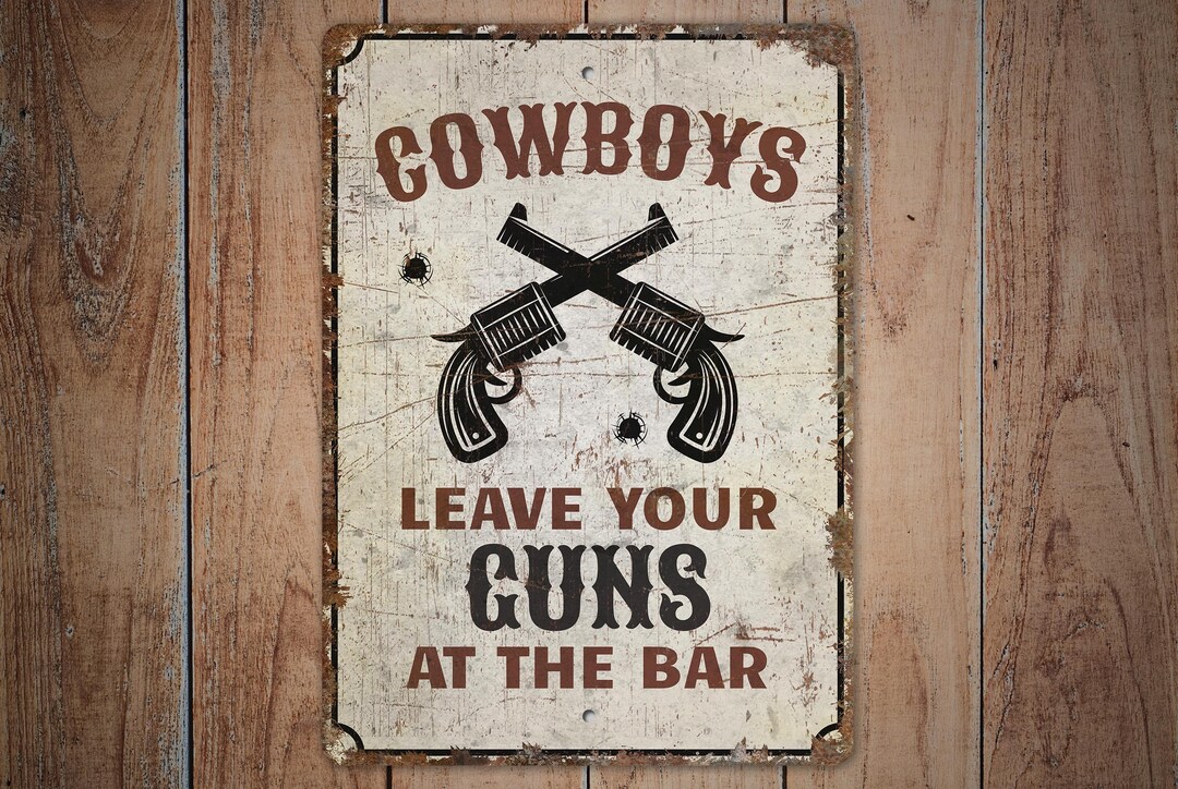 Cowboys Sign - Western Decor Sign - Beer Bar Decor - Cowboy Gifts ...
