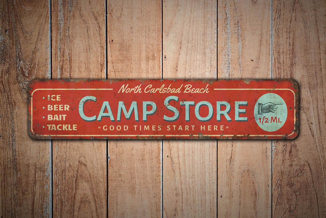 Camp Store Sign - Camp Store Decor - Camp Store - Beach Time - Beach ...