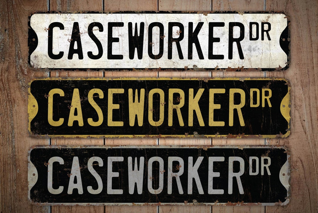 Caseworker - Caseworker Sign - Caseworker Decor - Vintage Style Sign ...