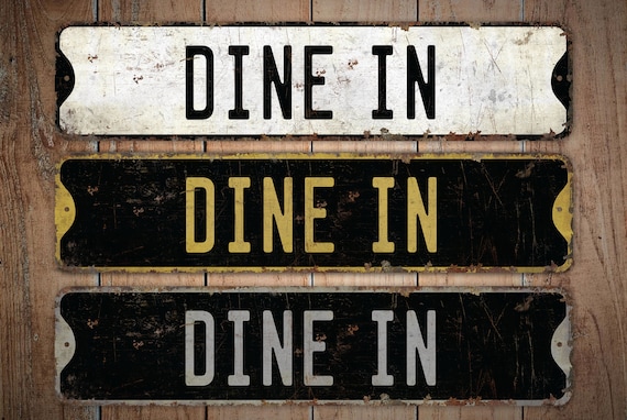 Dine in Sign Dine in Restaurant Decor Custom Restaurant - Etsy