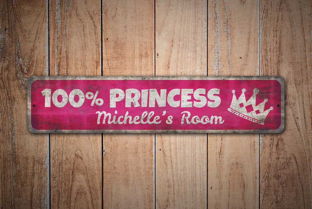 Princess Room Sign - Vintage Style Sign - Princess Room Decor - Kids ...