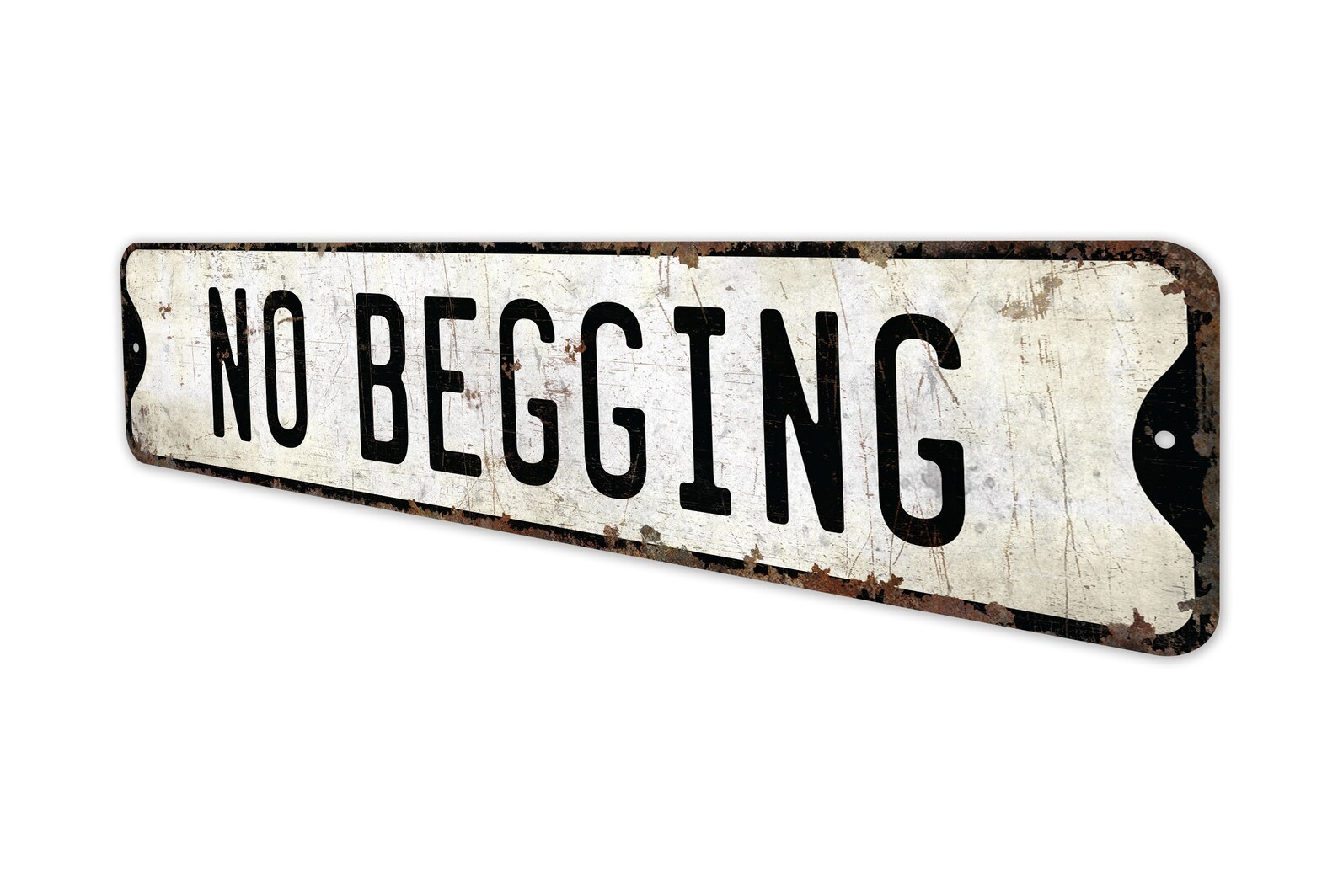 No Begging No Begging Sign No Begging Decor Vintage | Etsy