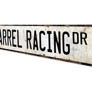 Barrel Racing Sign - Rodeo Event - Horse Fan - Barrel Racing Game ...