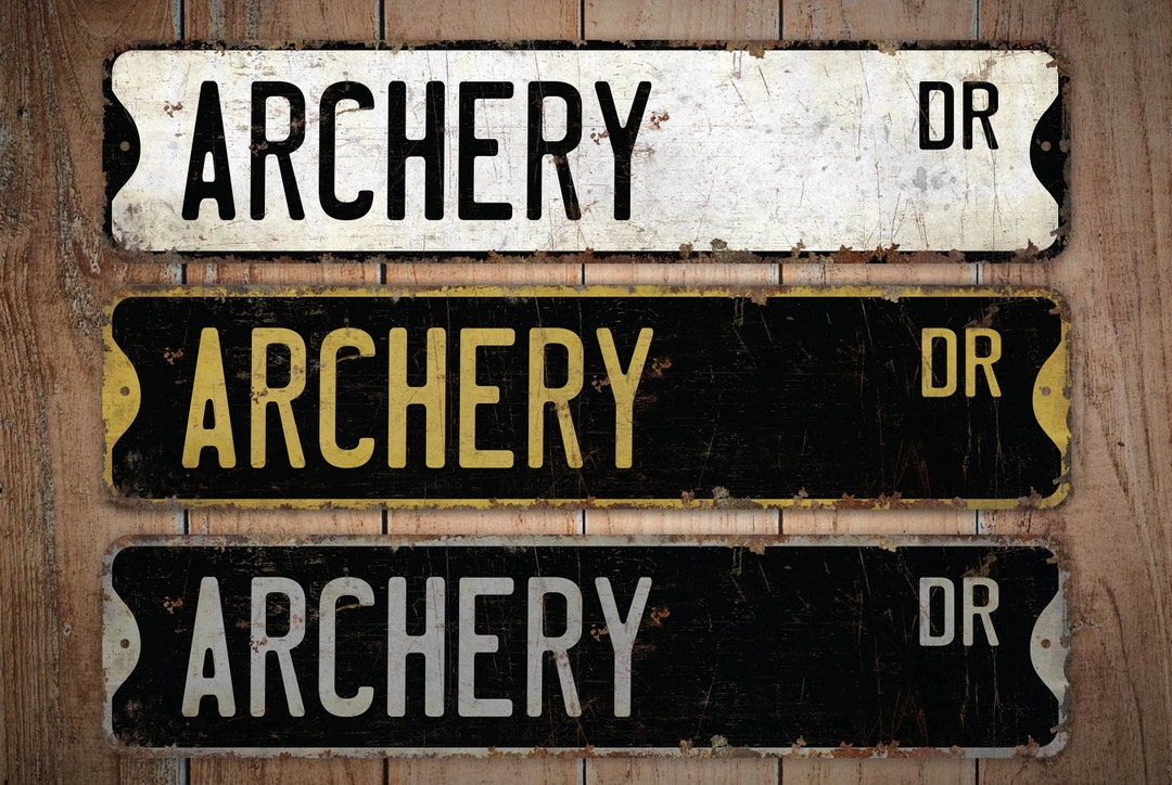 Archery - Archery Sign - Archery Game Sign - Archery Decor - Custom ...