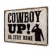 Cowboy up Sign Ranch Decor Ranch Sign Cowboy Gift Horse Sign Cowboy ...