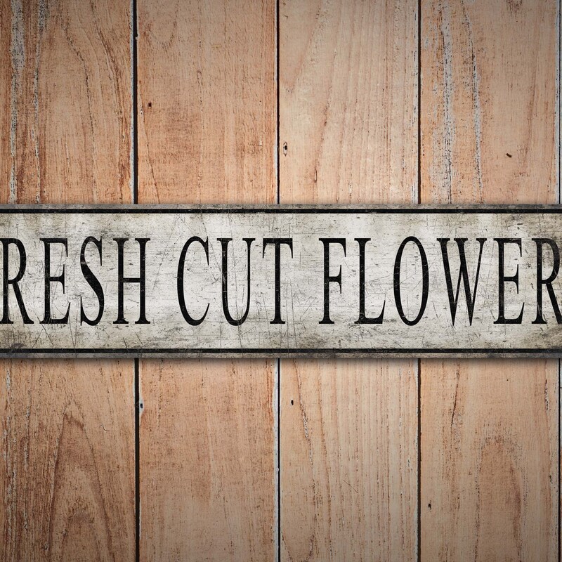 Fresh Cut Flowers Sign - Etsy