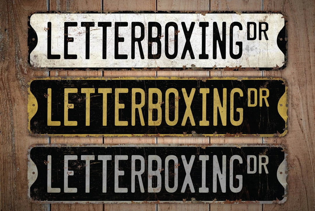 Letterboxing - Letterboxing Sign - Letterboxing Decor - Custom ...