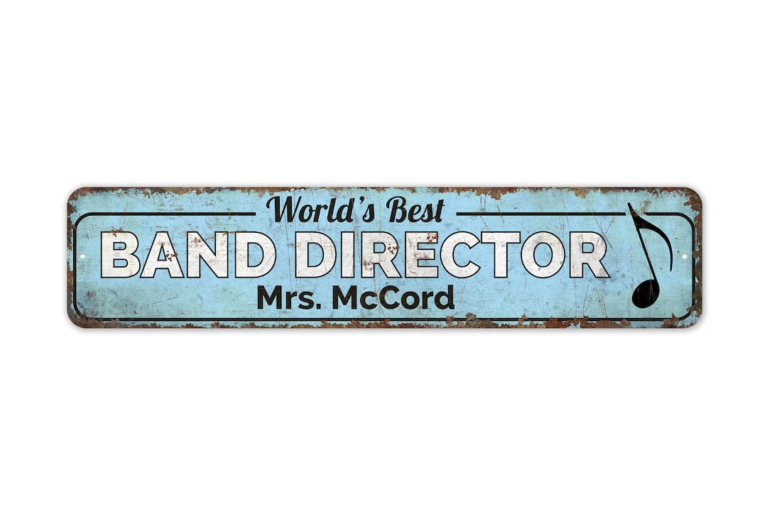 Best Band Director - Band Director Sign - Band Director Decor ...