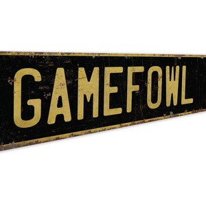 Gamefowl - Gamefowl Sign - Gamefowl Decor - Vintage Style Sign - Custom ...