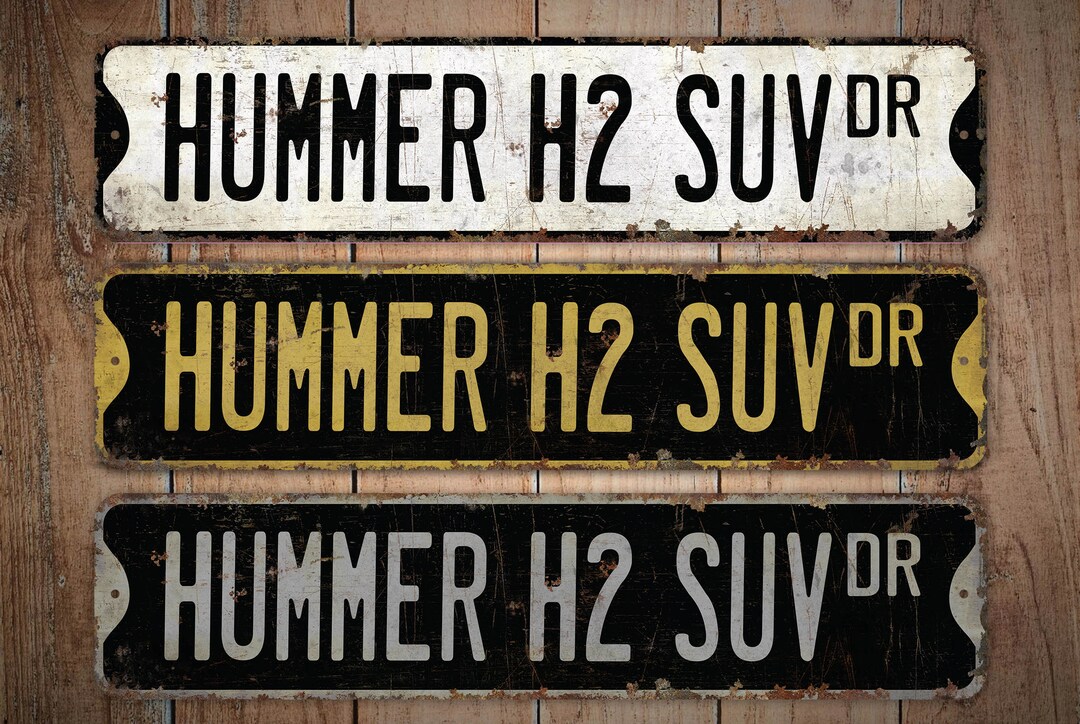 Hummer H2 SUV - Hummer H2 SUV Decor - Hummer H2 SUV Sign - Vintage Car ...