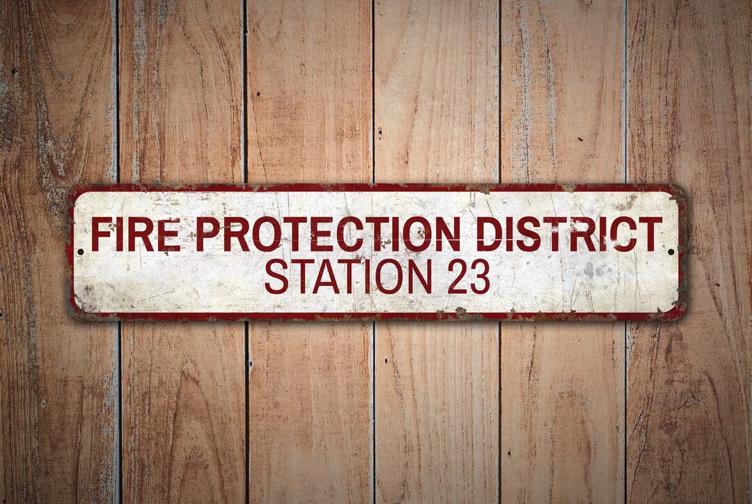 Fire Protection - Fire Protection Sign - Vintage Style Sign - Fire ...