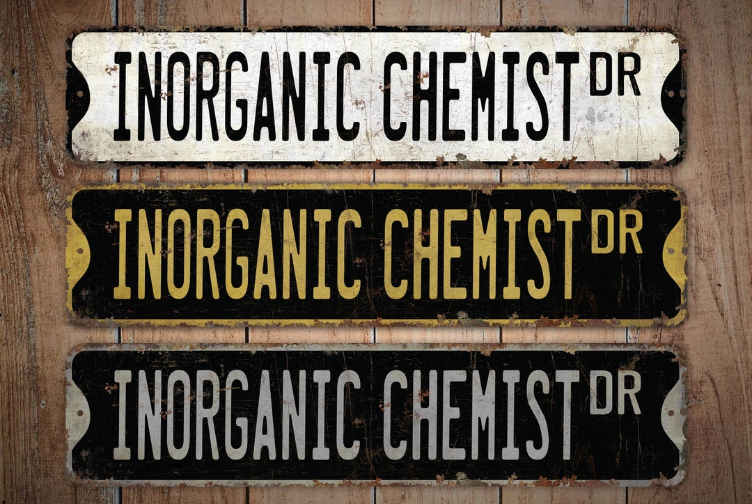 Inorganic Chemist - Inorganic Chemist Sign - Inorganic Chemist Decor ...