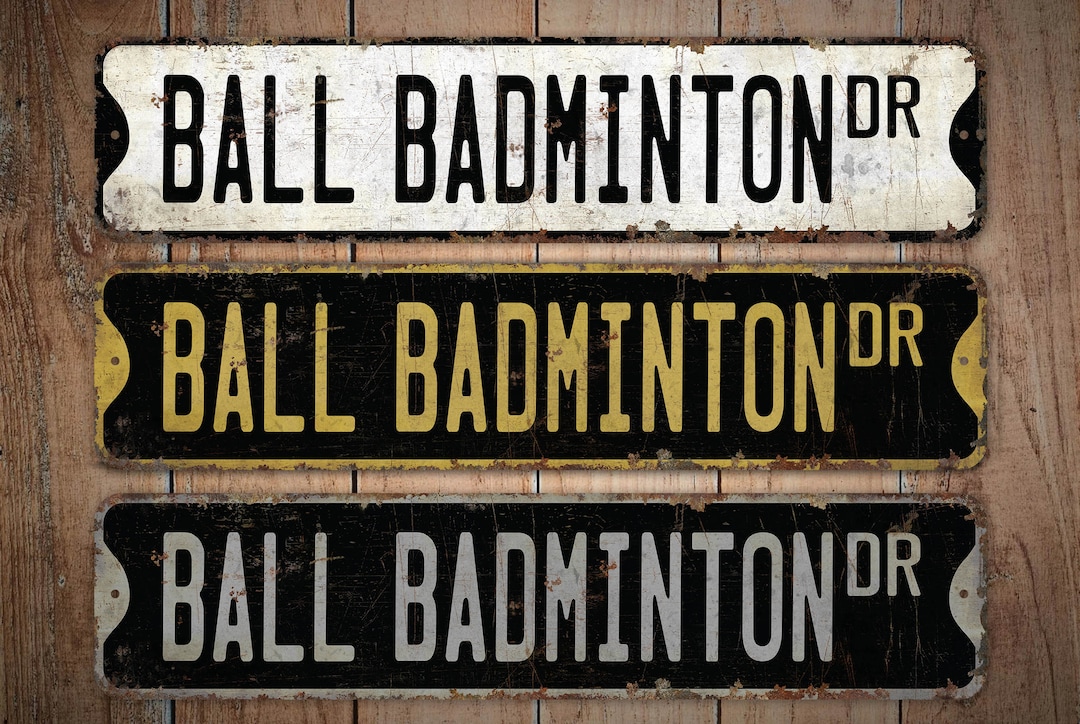 Ball Badminton - Ball Badminton Sign - Badminton Sign - Ball Badminton ...