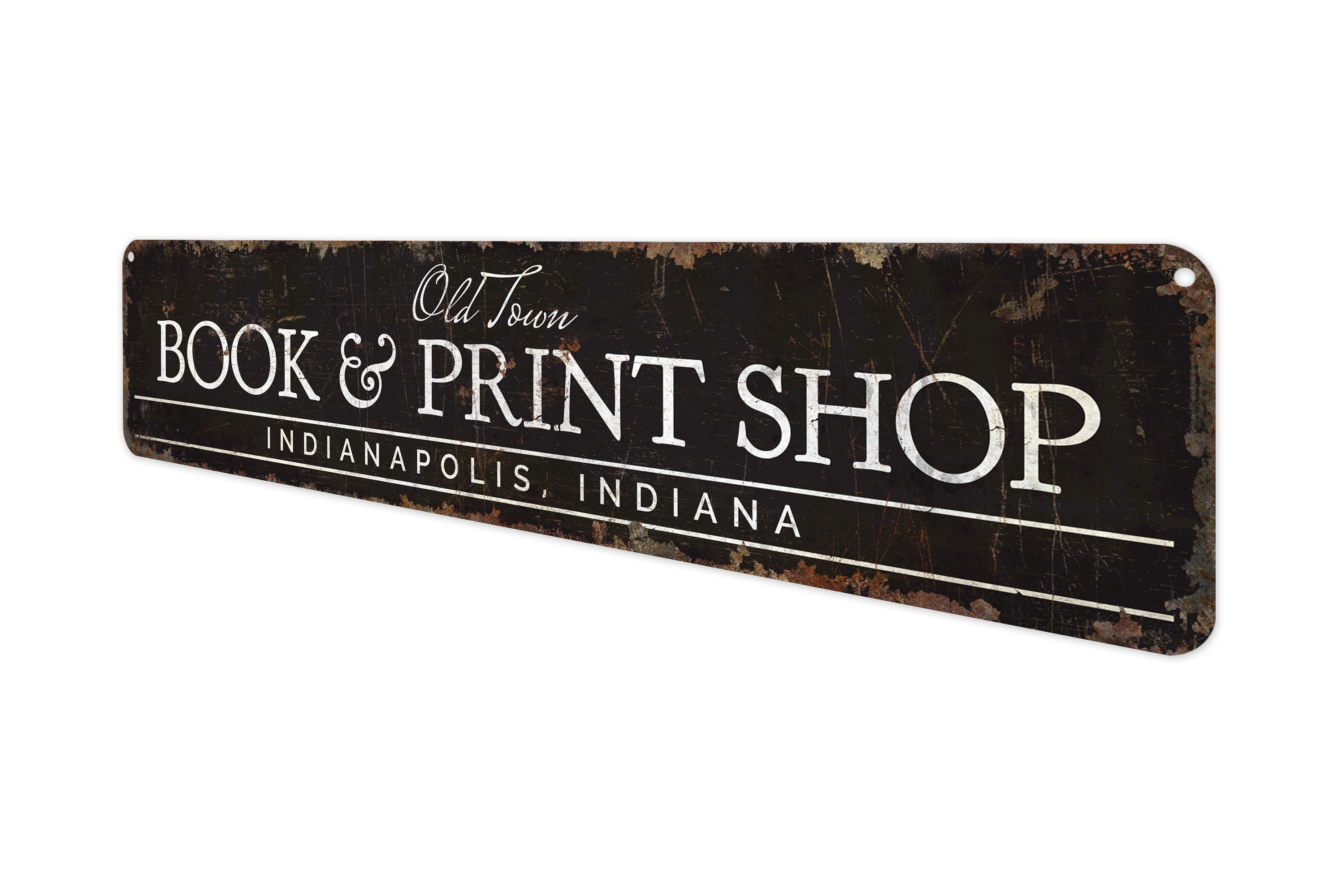 Book and Print Shop Book Print Shop Vintage Style Sign | Etsy
