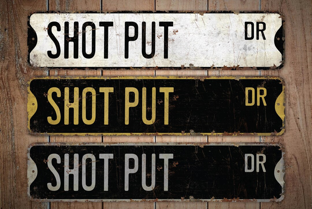 Shot Put - Shot Put Sign - Shot Put Game - Shot Put Decor - Custom Shot ...