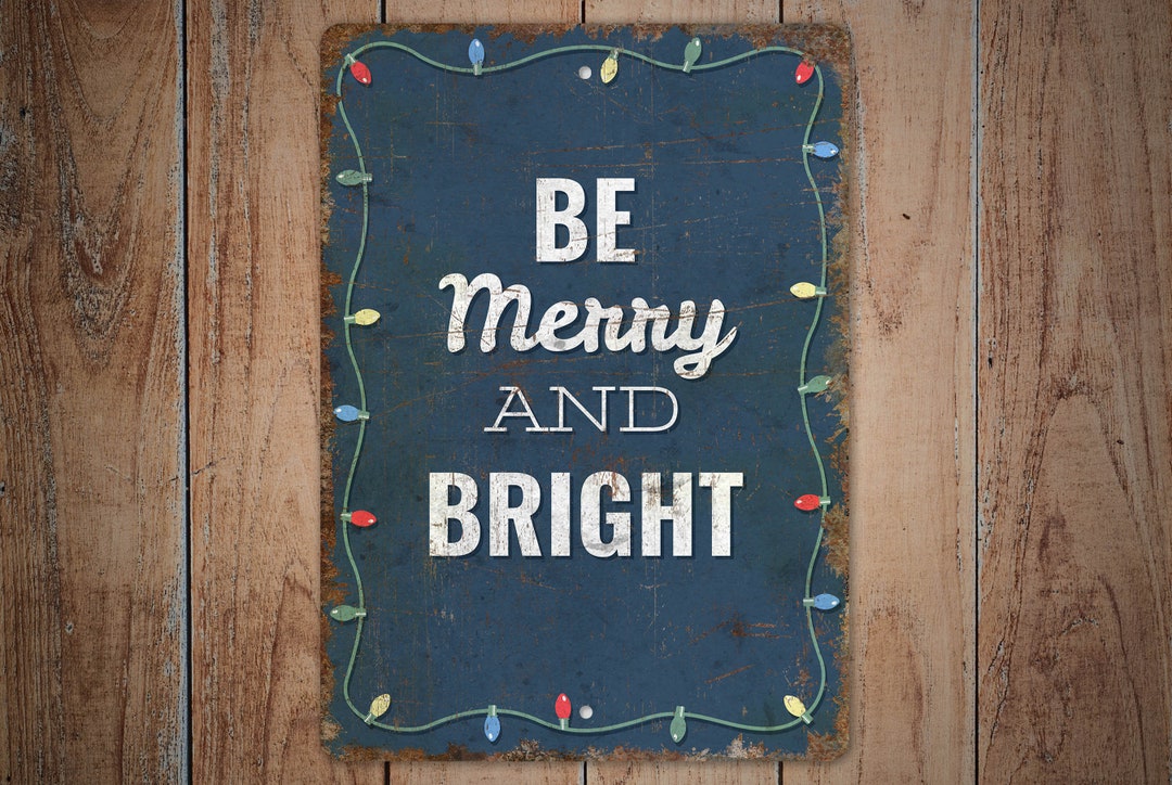 Be Merry and Bright Be Merry Sign Merry Christmas Decor Christmas Decor ...