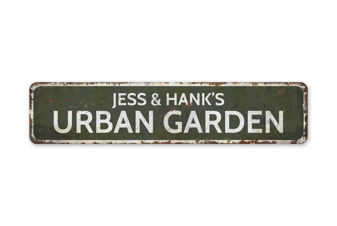 Urban Garden - Urban Garden Decor - Urban Garden Sign - Vintage Style ...