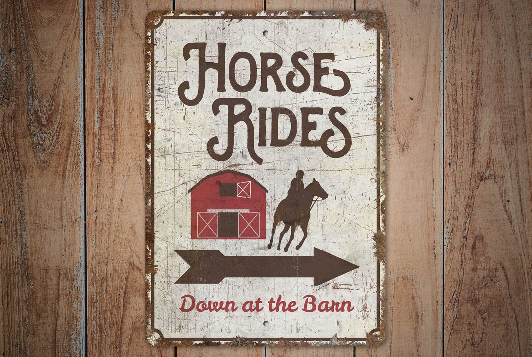 Horse Rides Sign - Horse Lover Sign - Horse Riders Sign - Horse Riders ...