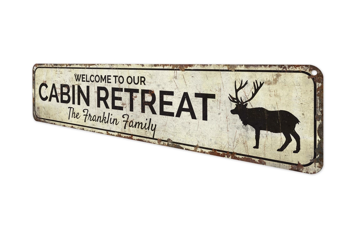 Cabin Retreat - Cabin Retreat Decor - Cabin Retreat Sign - Vintage ...