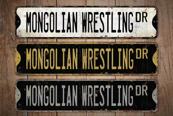 Mongolian Wrestling Mongolian Sign Wrestling Sign - Etsy