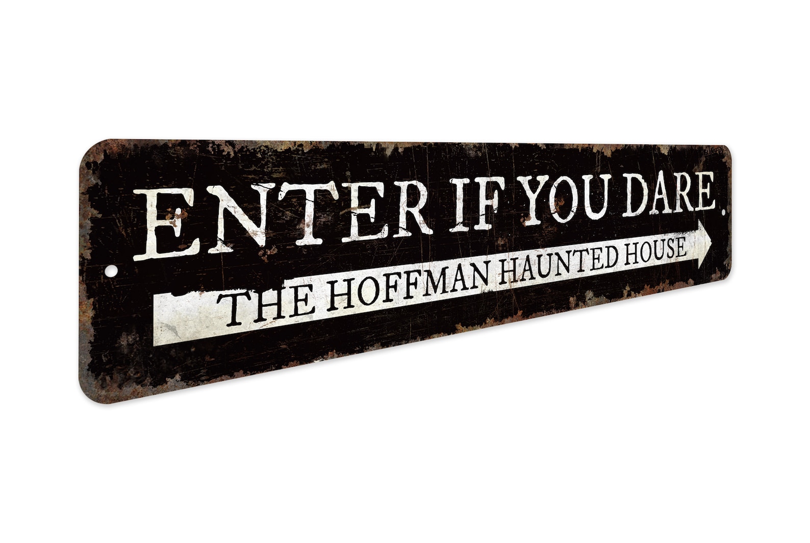 Hunted House Caution - Vintage Style Sign - Hunted House Sign ...