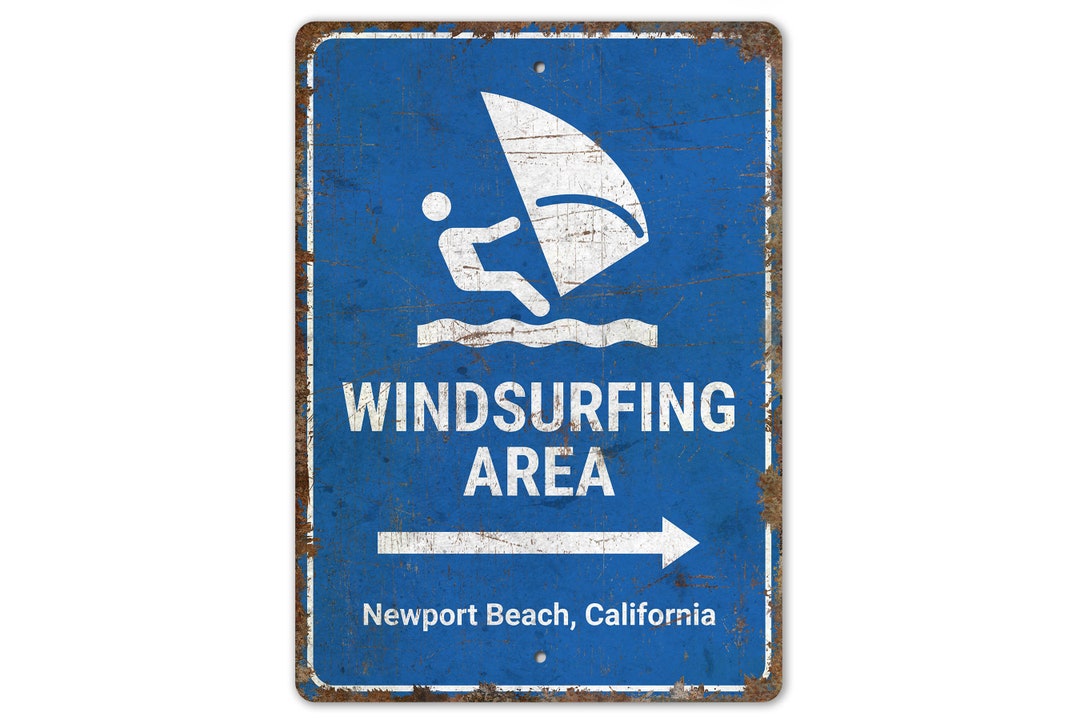 Windsurfing Area - Windsurfing Area Sign - Windsurfing Area Decor ...
