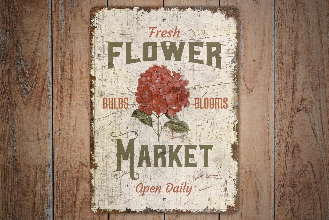 Fresh Flower Market - Flower Market Sign - Flower Market Decor - Fresh ...