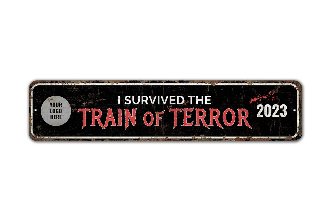 Train of Terror - Train of Terror Sign - Halloween Sign - Halloween ...