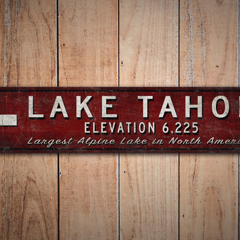 Lake Sign With Arrow - Etsy