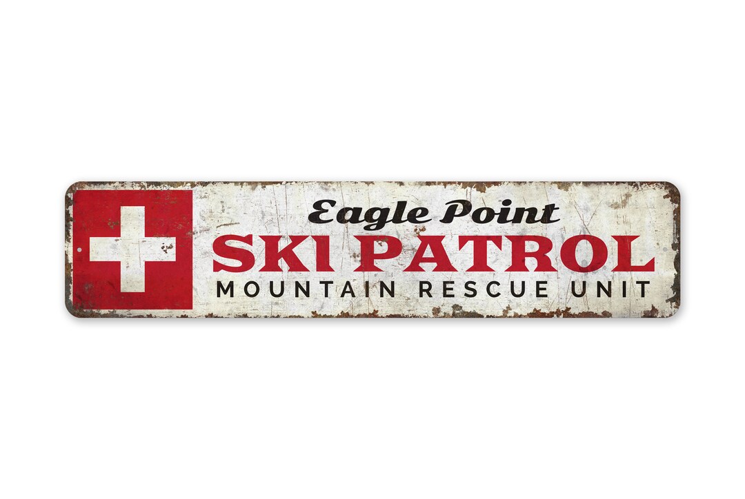 Ski Patrol - Ski Patrol Sign - Mountain Lodge Decor - Vintage Style ...
