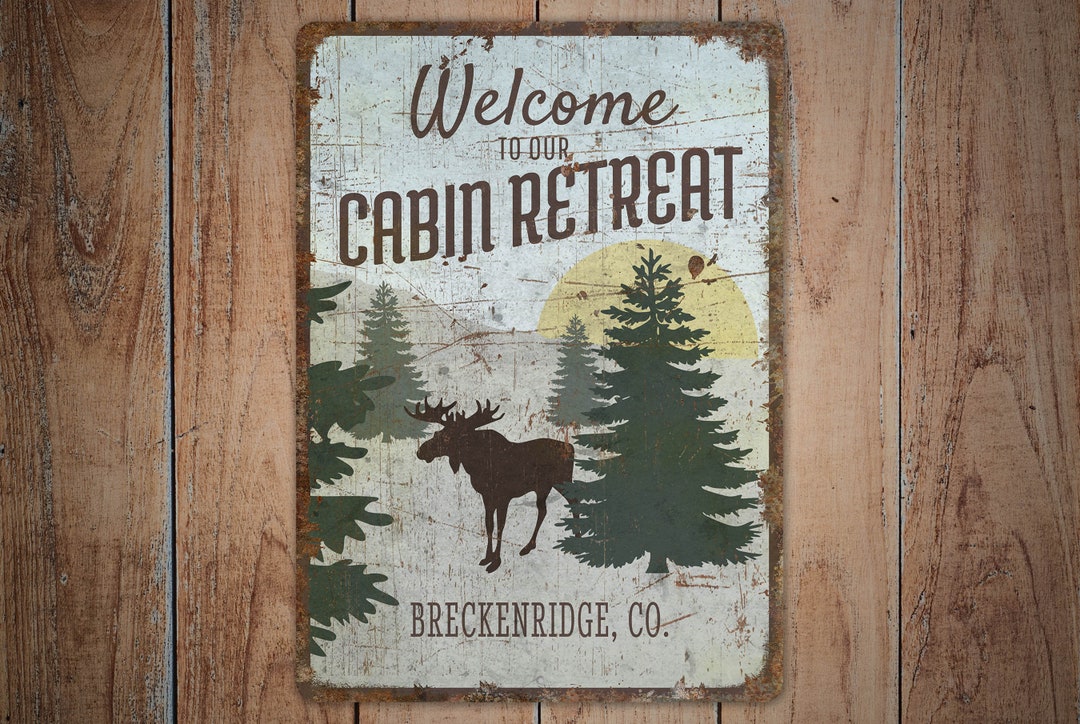 Cabin Retreat - Cabin Retreat Sign - Cabin Retreat Decor - Welcome ...